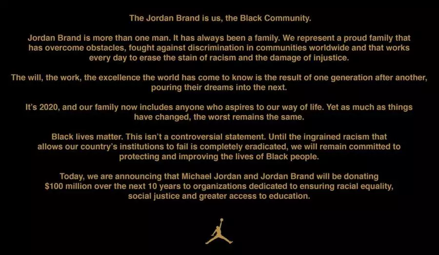 Michael Jordan 100 millió dollárt adományoz az oktatás, a társadalmi igazságosság és a faji egyenlőség támogatására 23945_2