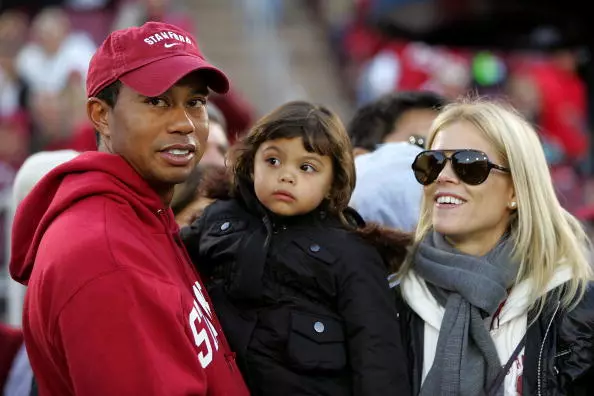 Tiger Woods en Elin Nordegren